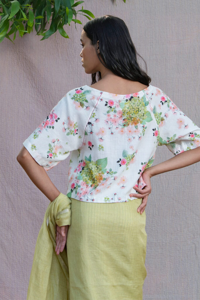 Hydrangea Raglan Blouse – Anavila