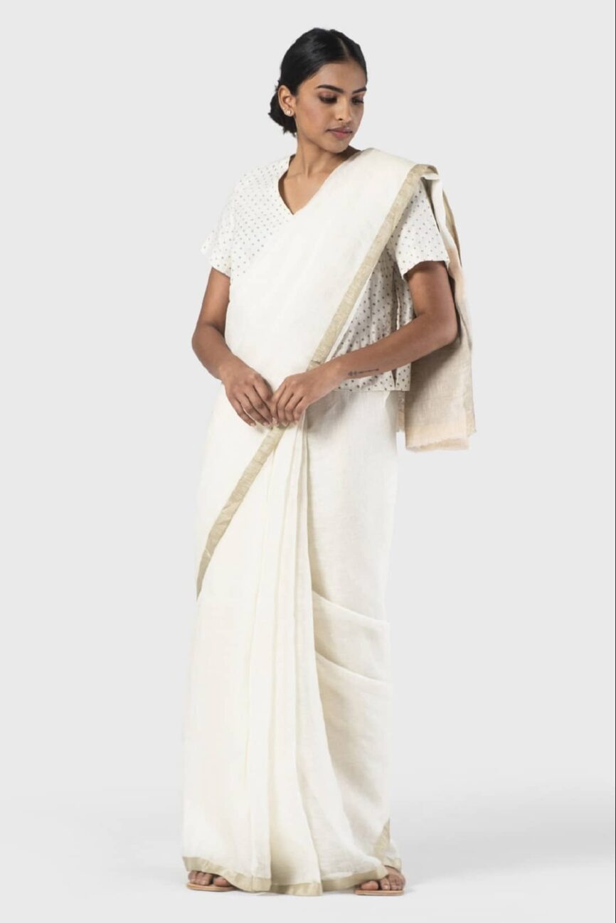 Ivory Basic Zari – Anavila